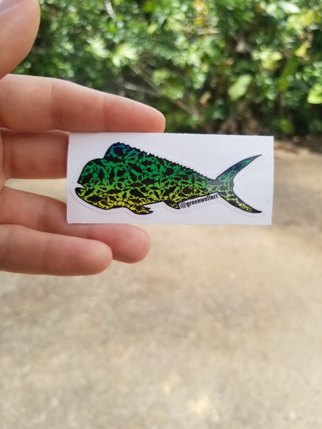 Fish Sticker - Mahi Mahi/dorado - Fishing Stickers for Cars, Laptops ...