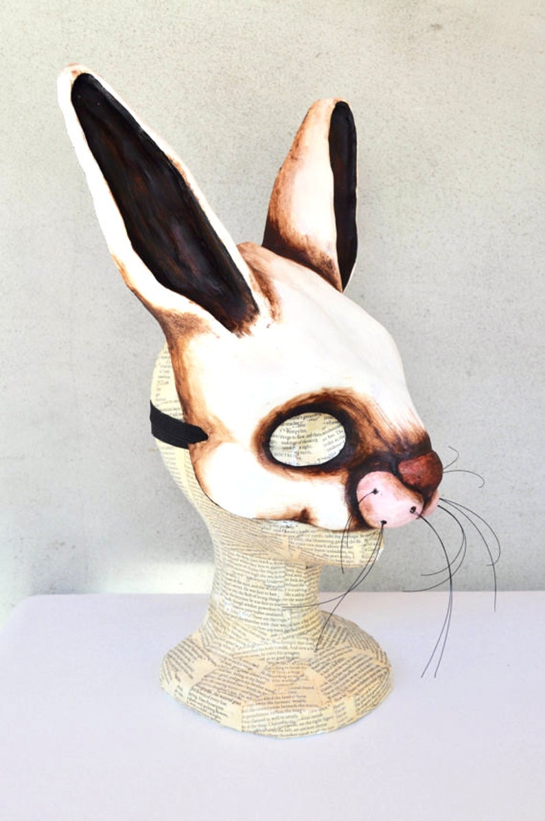White Rabbit Mask - Etsy
