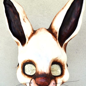 White Rabbit Mask - Etsy
