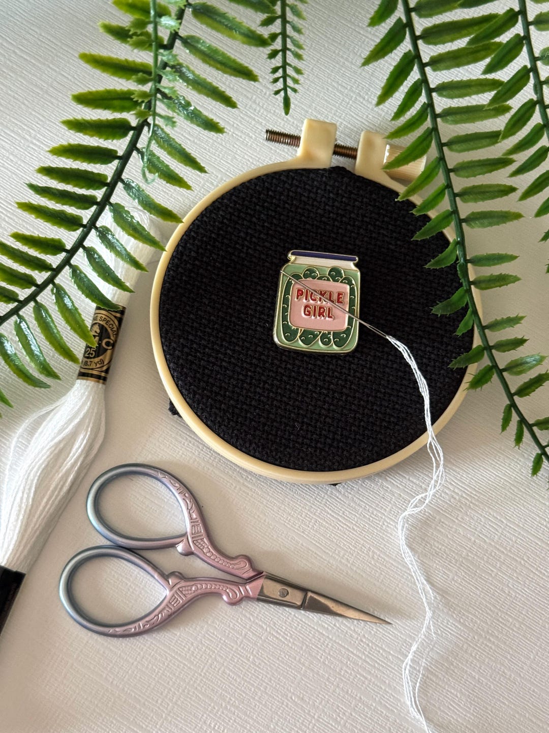 Pickle Girl Needle Minder | Needle Keep | Needlepoint | Cross Stitch ...