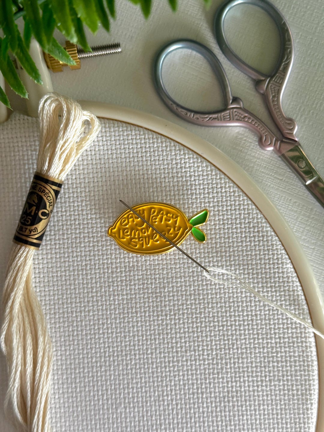 Easy Peasy Lemon Squeezy Needle Minder | Needle Keep | Needlepoint ...