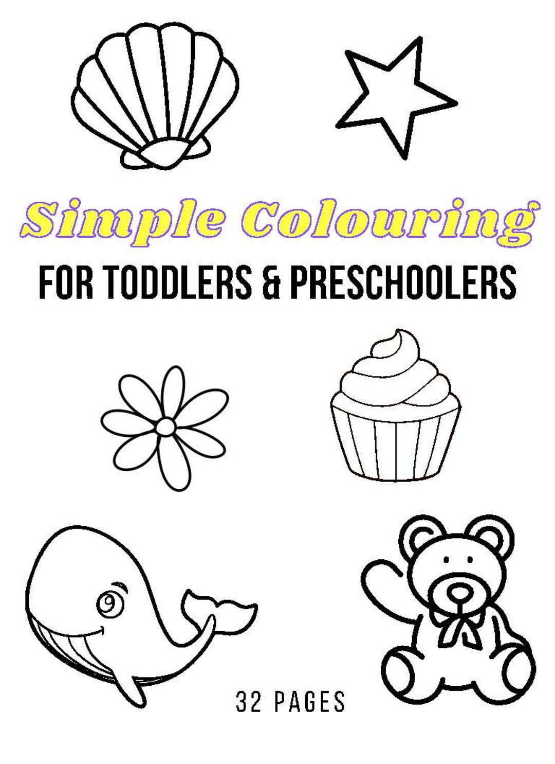 Super Simple Coloring Pages for Toddlers, Preschoolers and Busy Little ...