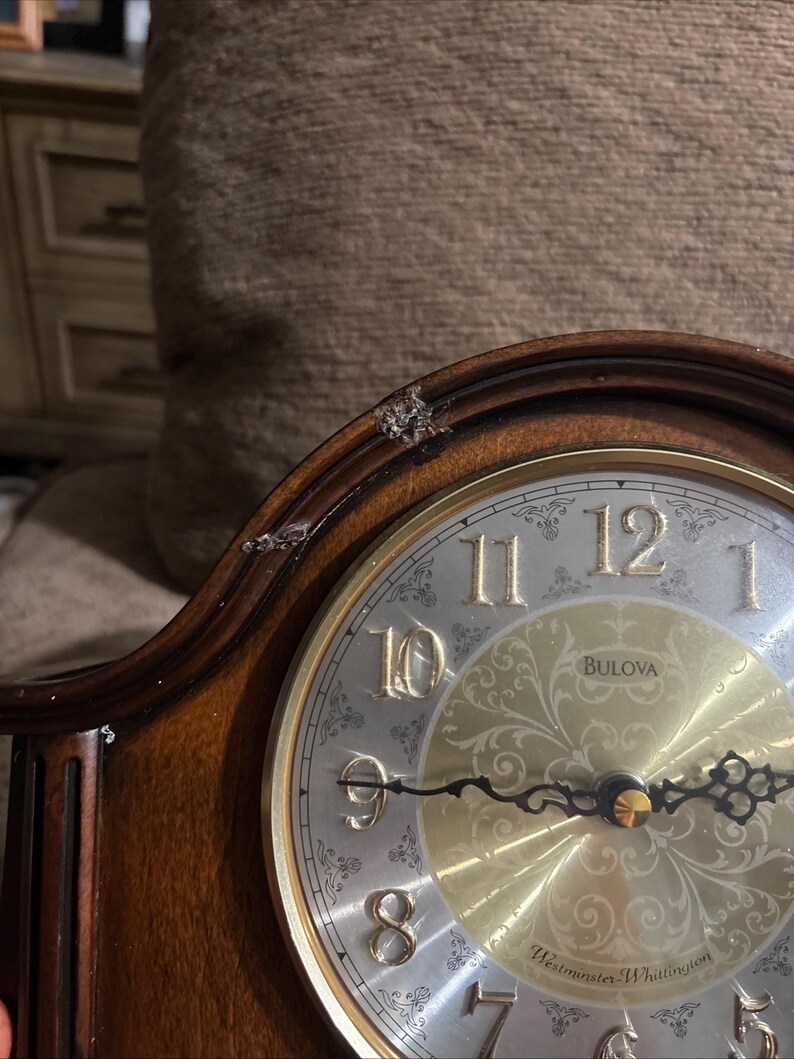 Bulova Chadbourne Old World Mantle/desk Clock~walnut B1975. Wood - Etsy