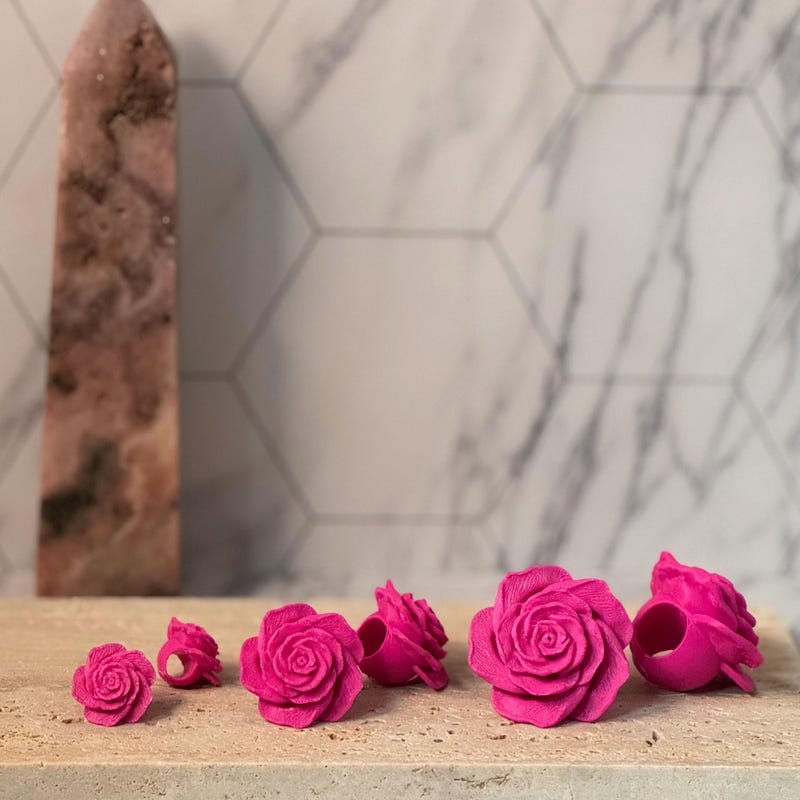 Pink Large Beads for Locs - Etsy