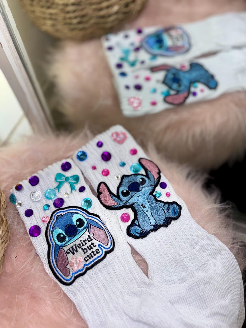 Custom Kids LILO & Stich Charm Junk/slouch Sock - Etsy