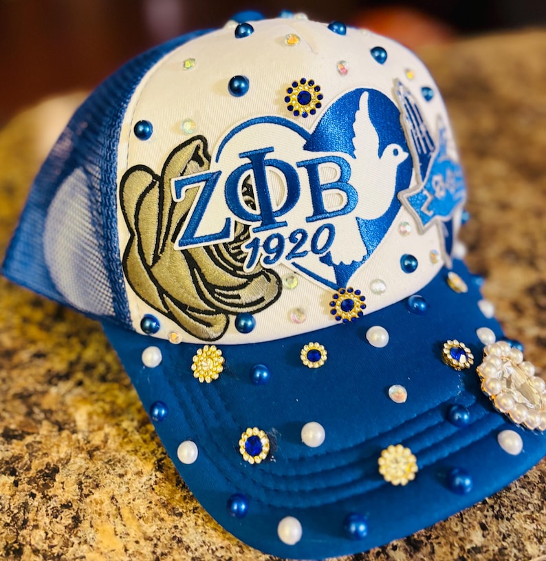 Zeta Phi Beta Sorority Custom Trucker Hat - Etsy