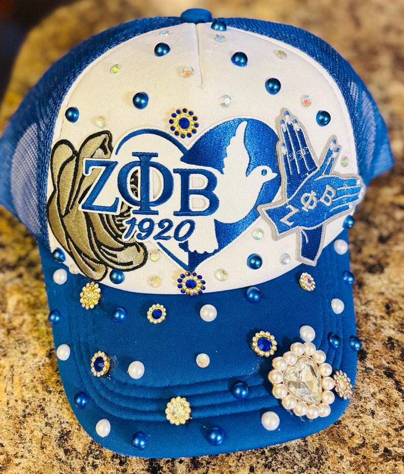 Zeta Phi Beta Sorority Custom Trucker Hat - Etsy