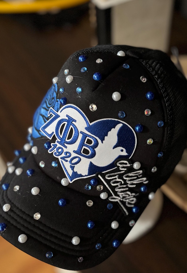 Zeta Phi Beta Sorority Custom Trucker Hat - Etsy