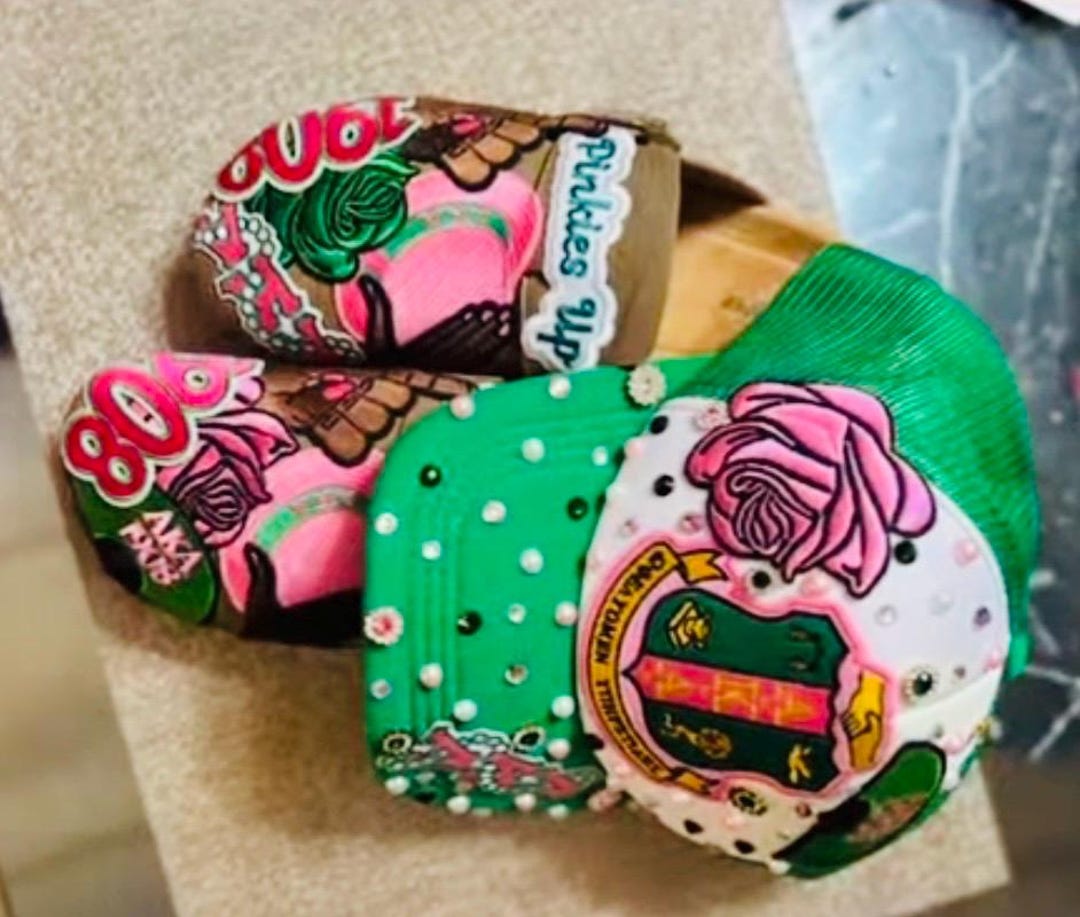 Sorority Clog/trucker Hat Combo - Etsy
