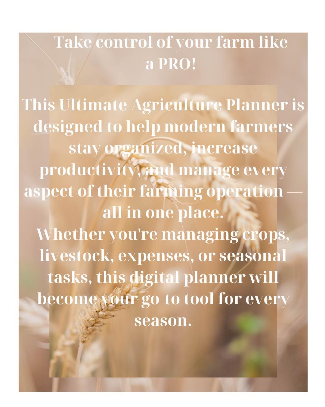 Crop & Livestock Organizer | Ultimate Agriculture Planner | Printable ...