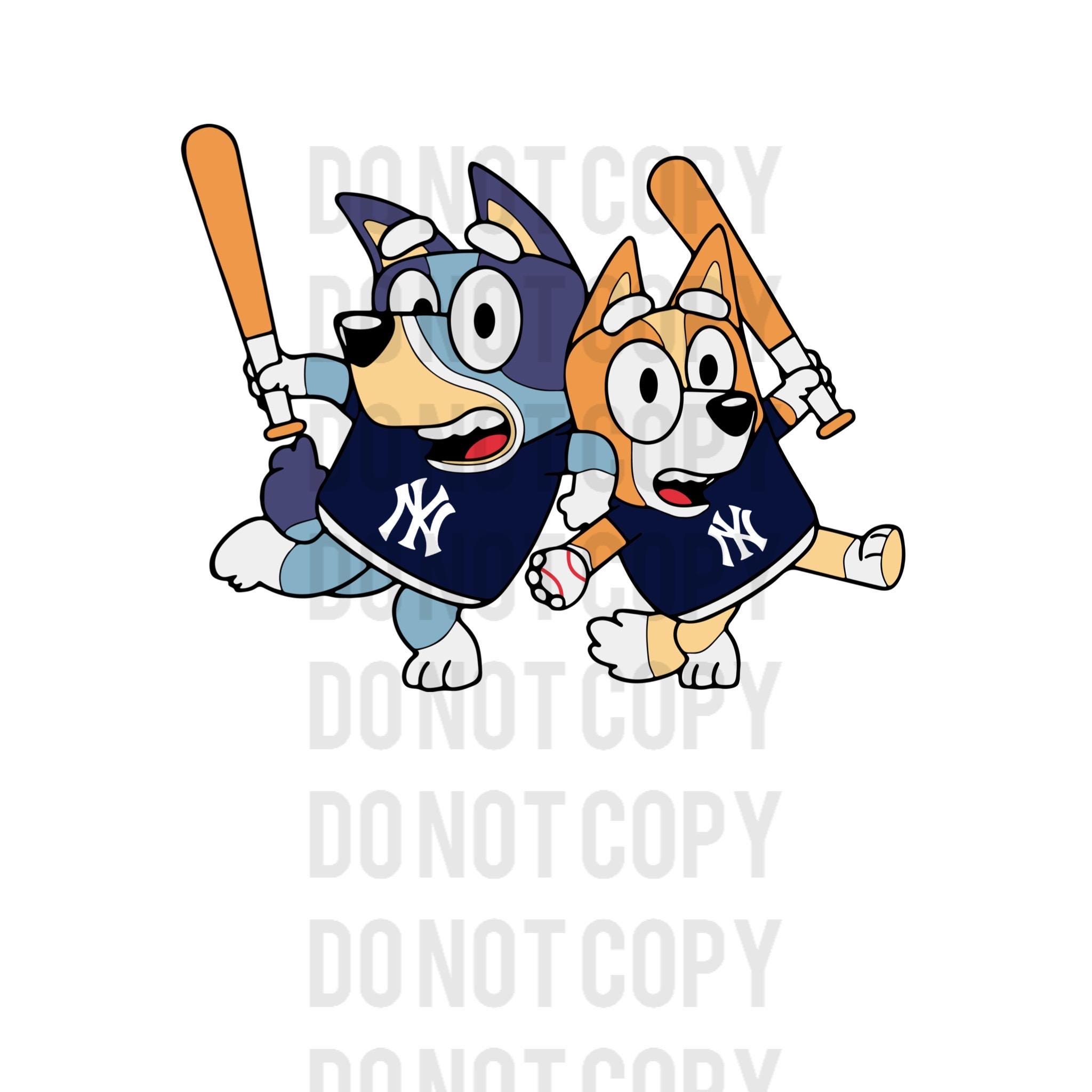 Bluey Baseball PNG - Etsy