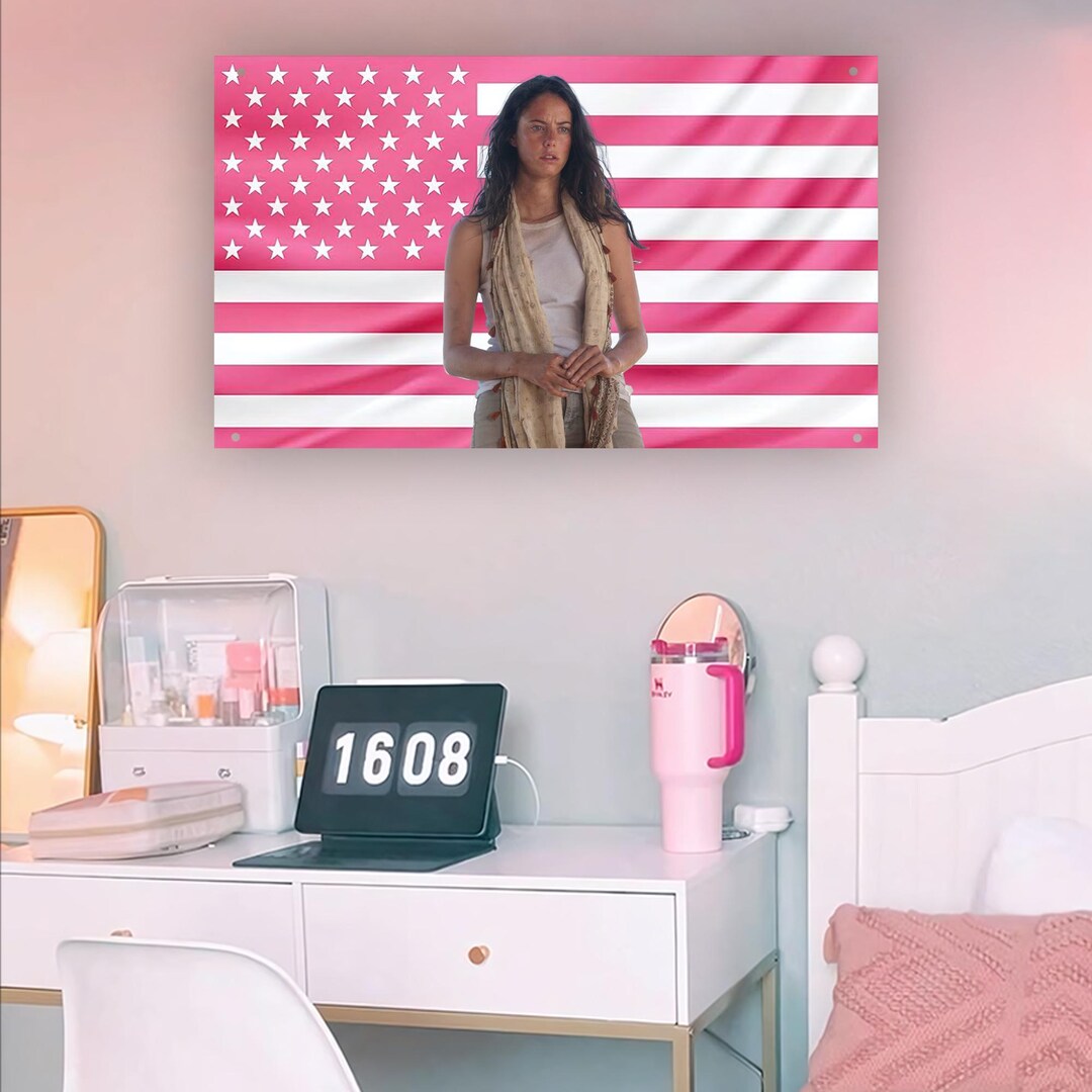 Teresa Agnes Maze Runner Flag | Pink USA Tapestry | Kaya Rose Inspired ...