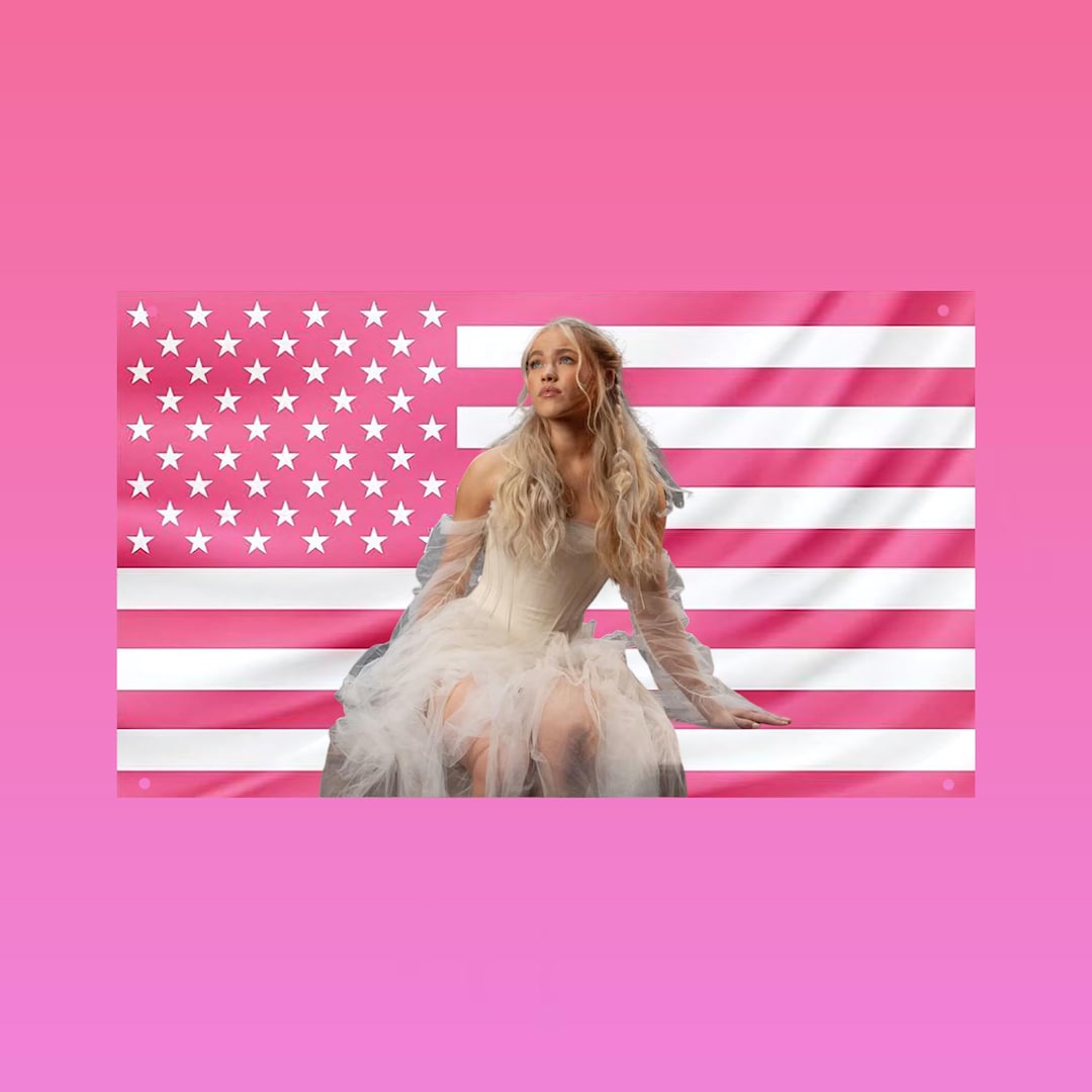 Freya Skye Pink USA Flag | Aesthetic Singer Tapestry | Soft Angelic ...