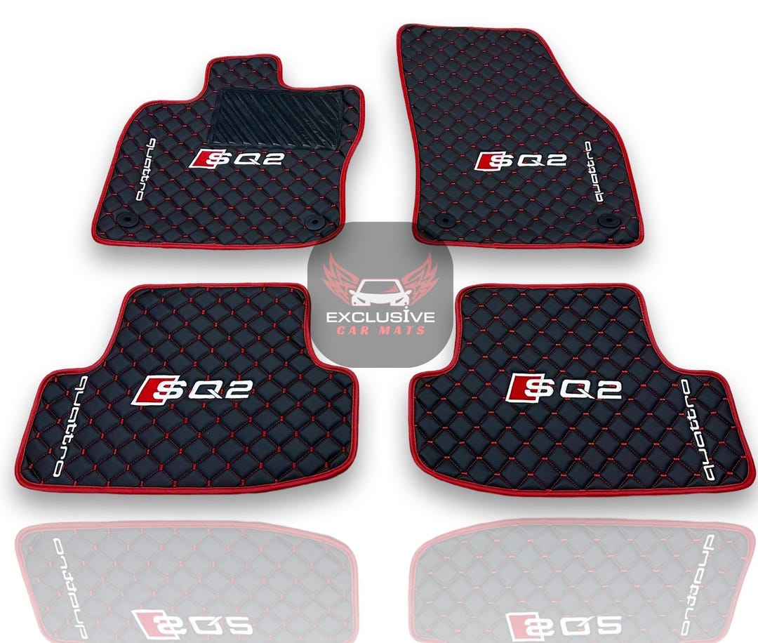 Handmade Premium Luxury Leather Car Floor Mats Compatible With Audi Q2 ...