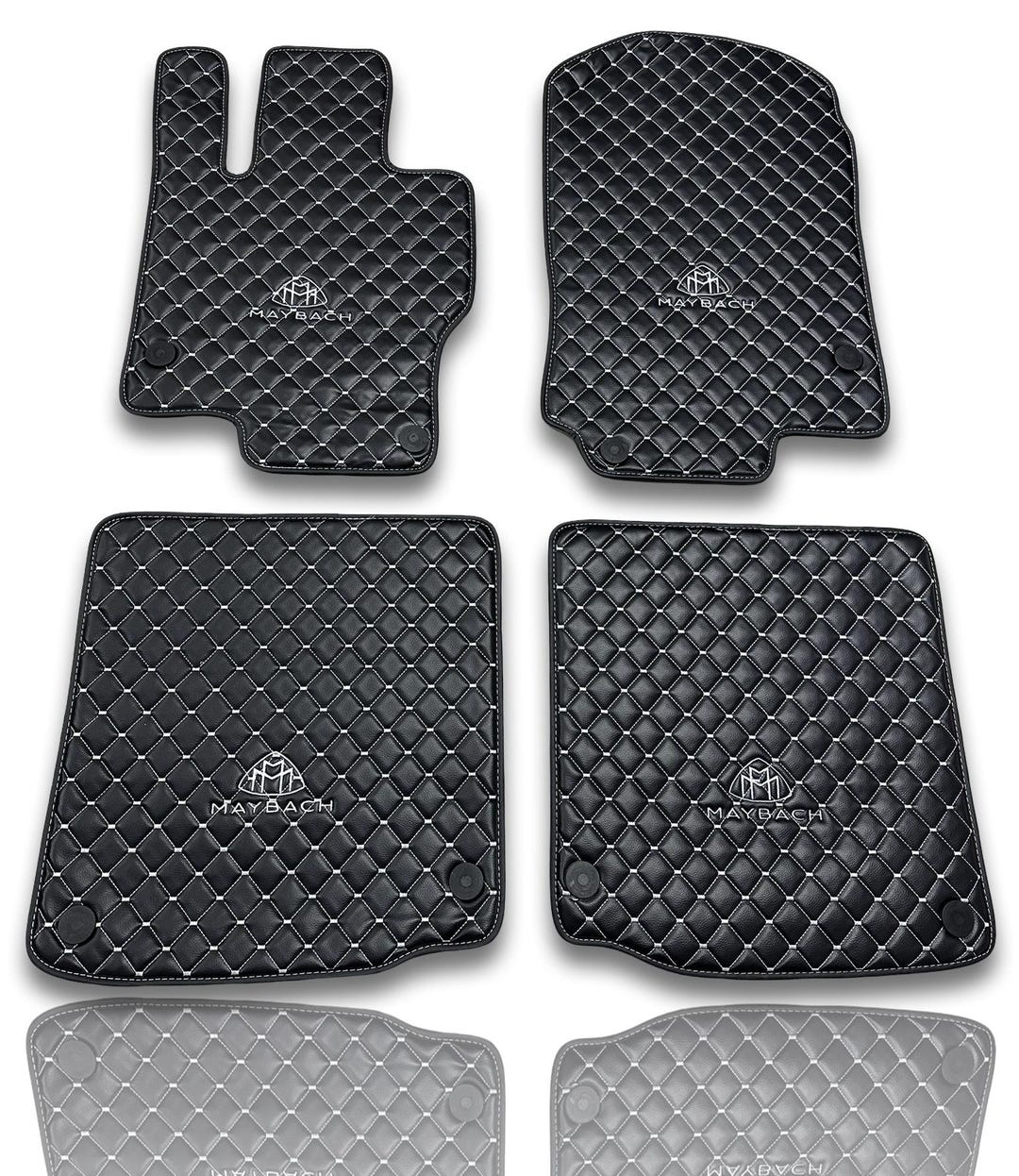 Luxury Leather Car Floor Mats for Maybach GLS600 2024 Model / Black ...