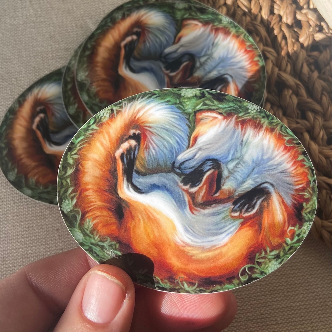 Red Fox Sticker, Laptop Sticker, Tumbler Sticker, Fox Sticker - Etsy