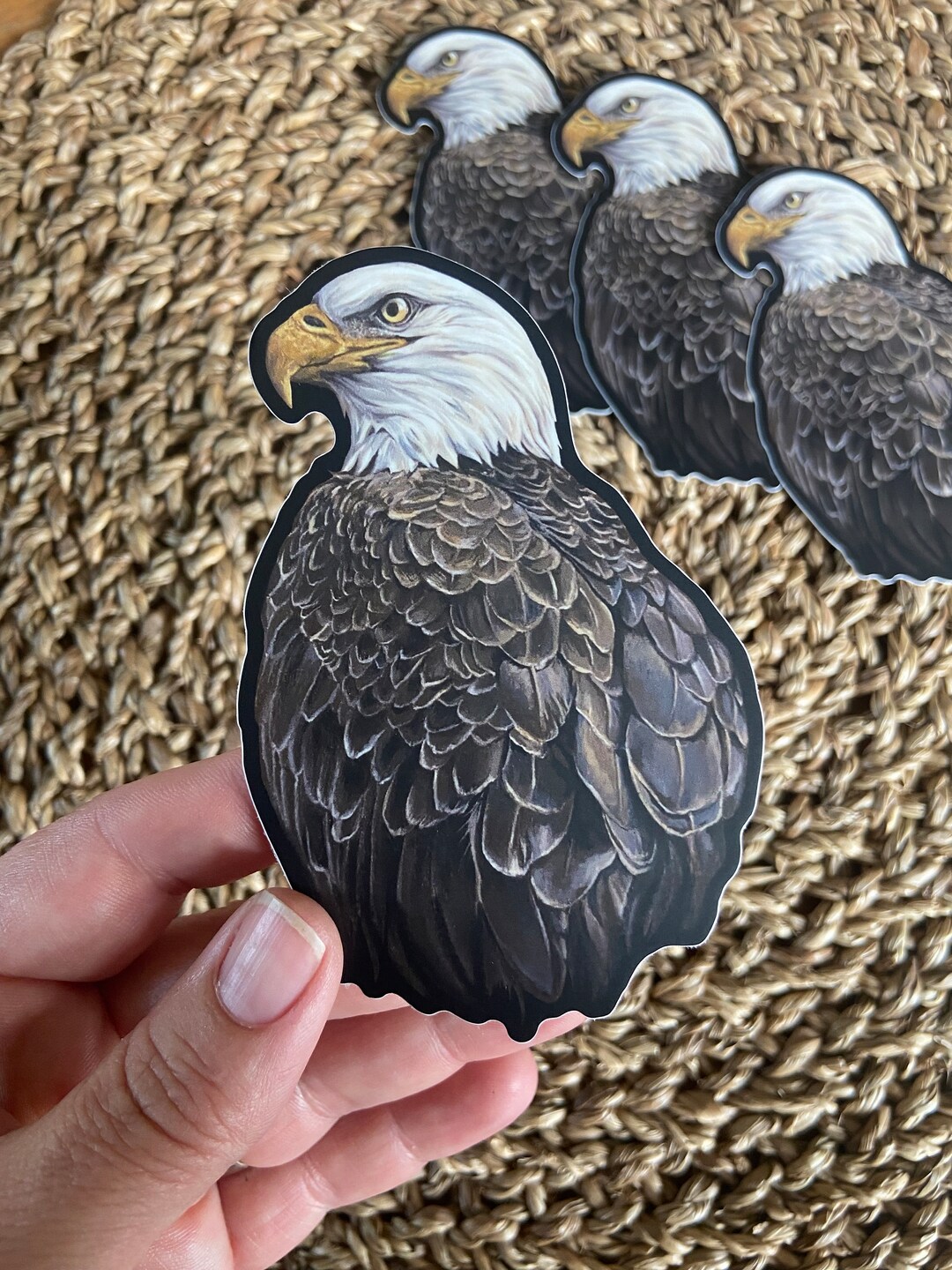 Bald Eagle Sticker, Vinyl Eagle Sticker - Etsy