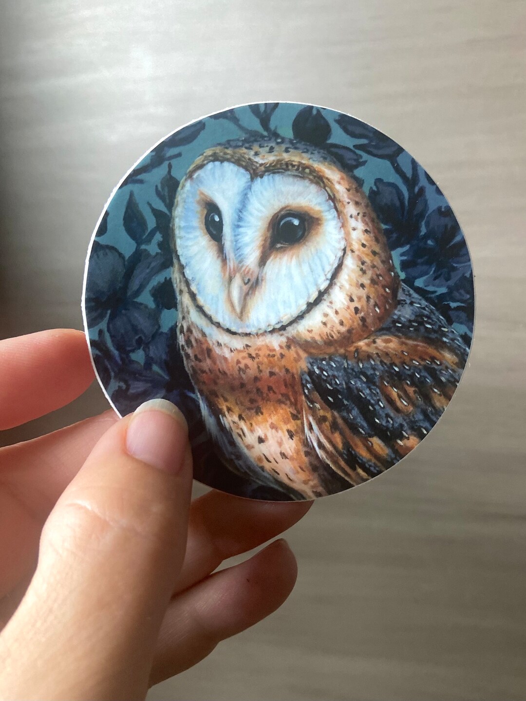 Barn Owl Sticker, Laptop Sticker, Tumbler Sticker, Owl Sticker - Etsy