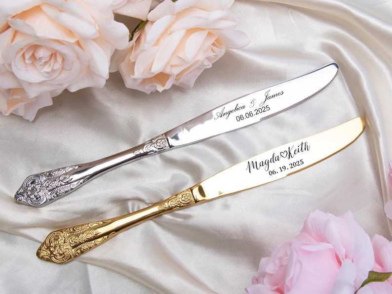 Personalized Wedding Cake Cutting Set: Engraved Cake Knife & Server - Etsy