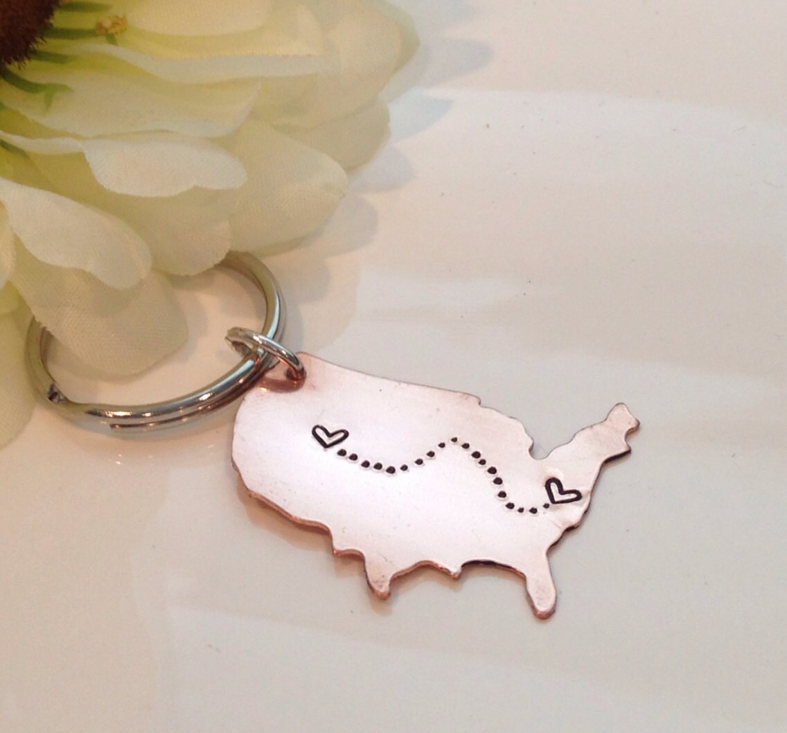 State keychain state to state keychain going away gift | Etsy