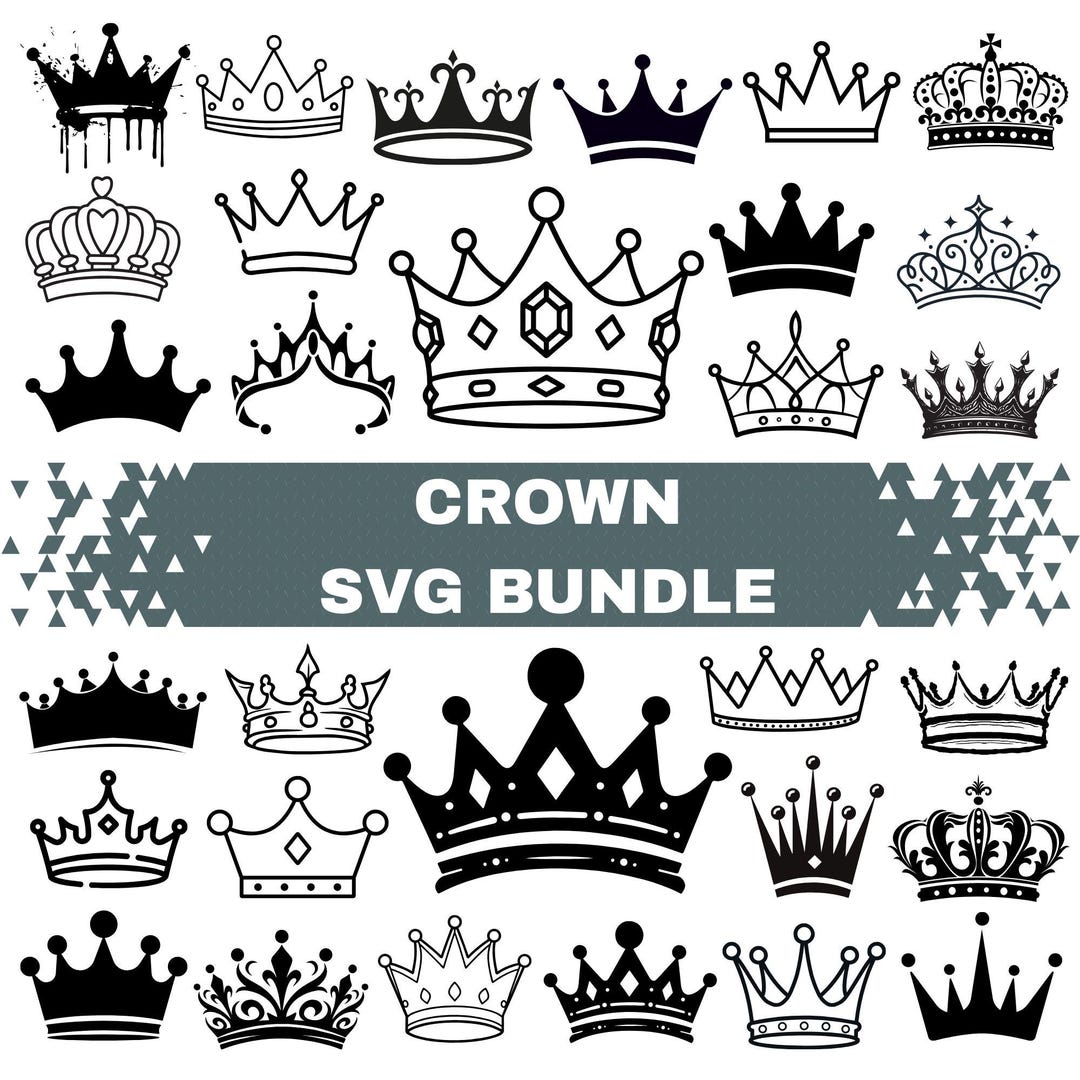 Royal Crown SVG Bundle, King Clipart (digital Download) - Etsy