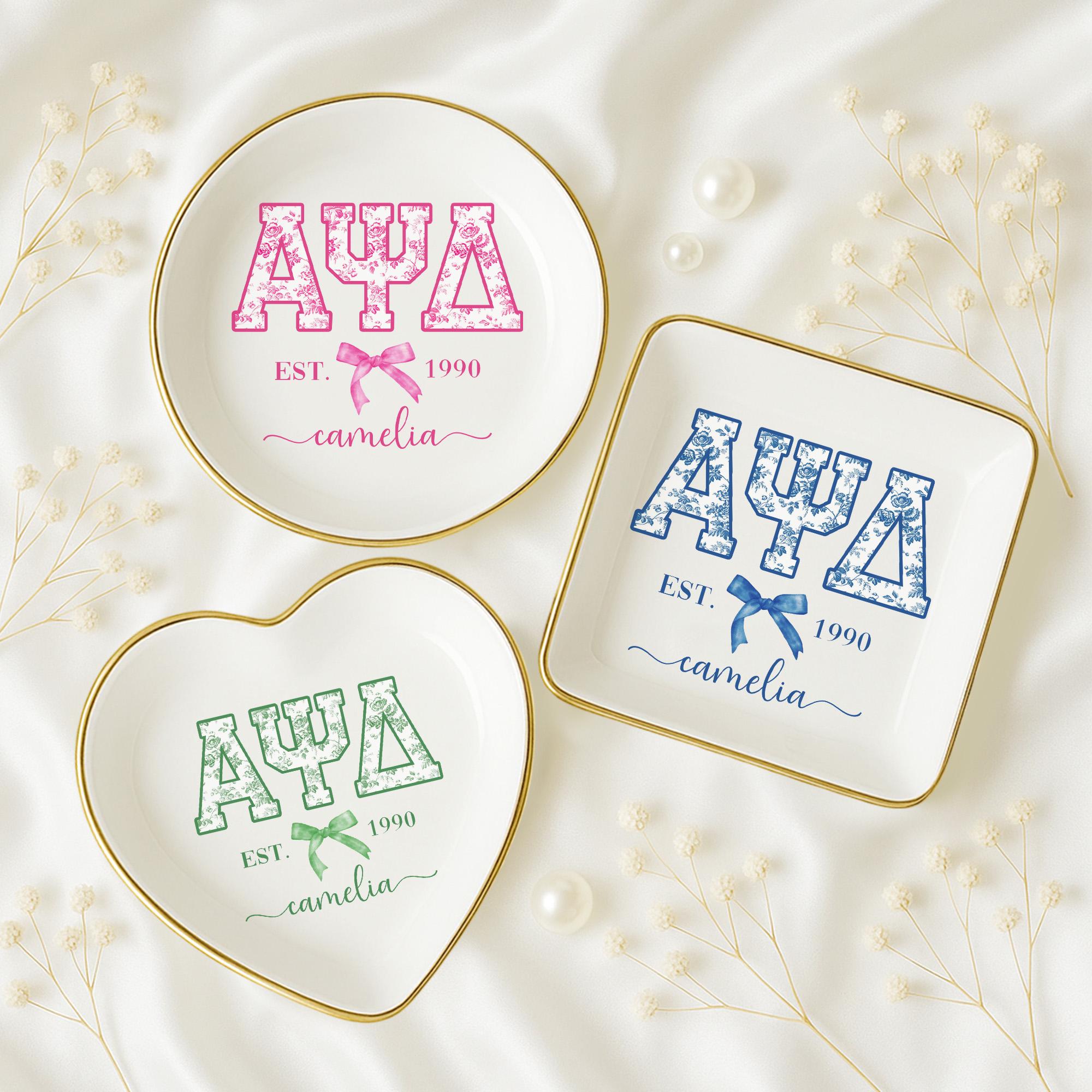 Custom Chinoiserie Greek Sorority Trinket Dish: Sorority Initiation ...