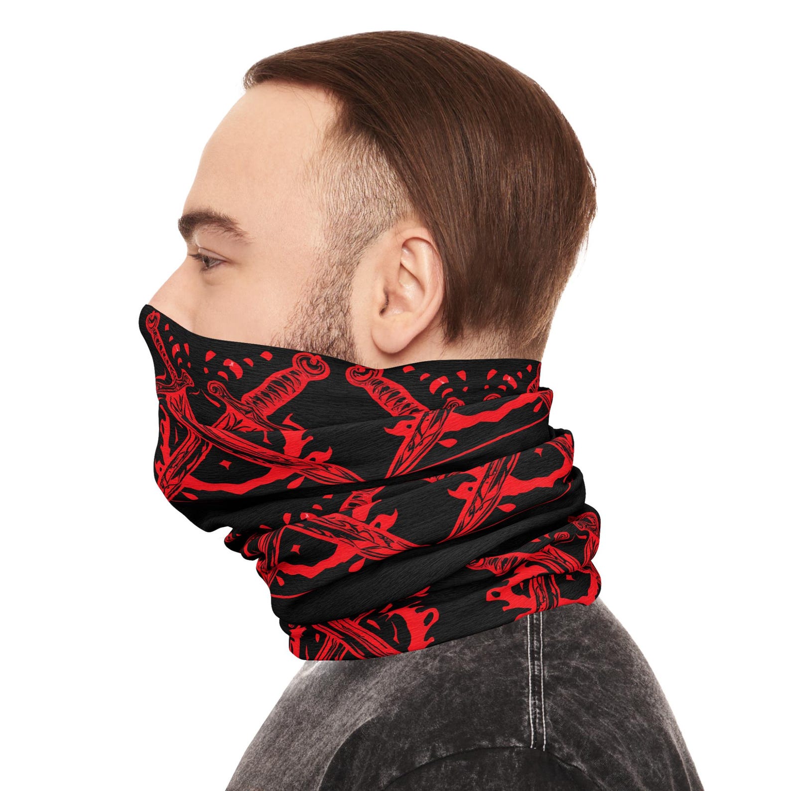 Techwear Tube Scarf Infinity Headband for Futuristic Adventures ...