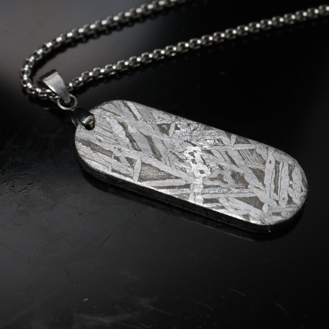 Natural Meteorite Carving Full of Geometric Beauty Rounded Rectangle ...