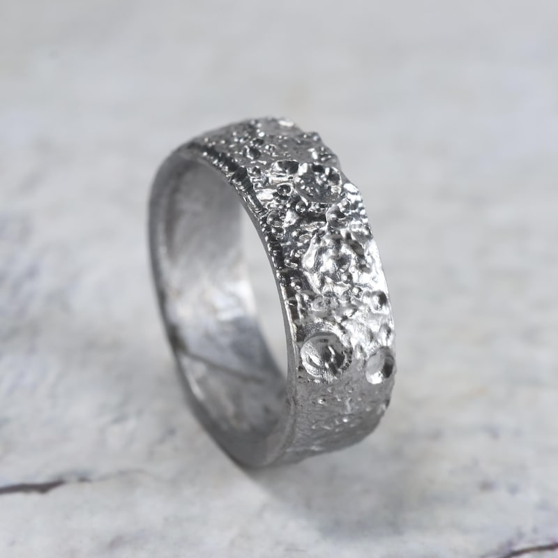 Meteorite Ring - Etsy