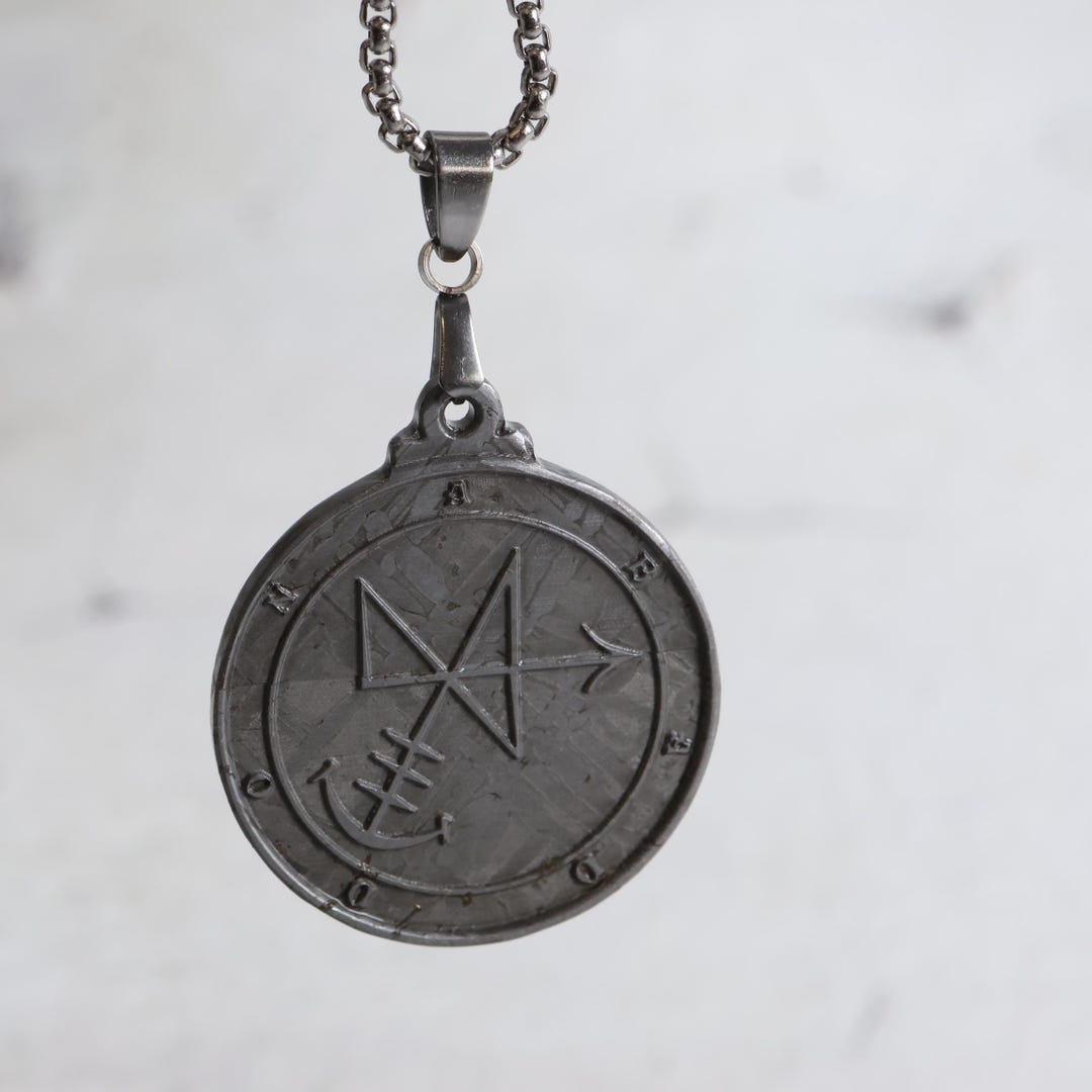 Sigil of Abaddon Sigil of Demons, Demon Seal Pendant Celestial Necklace ...
