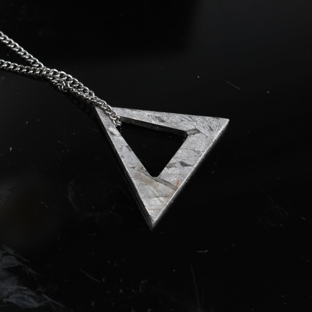 Natural Meteorite Carving Full of Geometric Beauty Triangular IRON ...