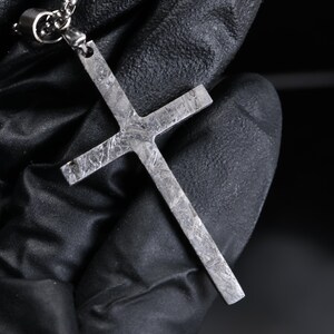 Meteorite Necklace, Meteorite Carving, Cross Pendant, Gift Z931 - Etsy