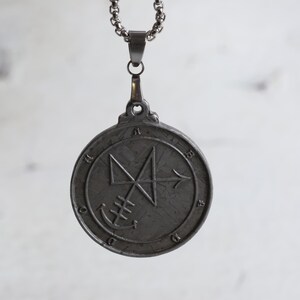 Sigil of Abaddon Sigil of Demons, Demon Seal Pendant Celestial Necklace ...