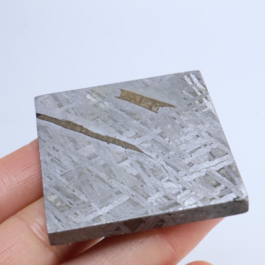 71g Meteorite Slice, Natural Muonionalusta Etched Vimanid Pattern CU665 ...