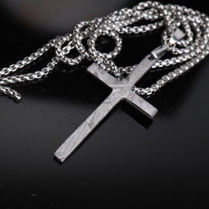 Meteorite Necklace, Meteorite Carving, Cross Pendant, Gift Z931 - Etsy