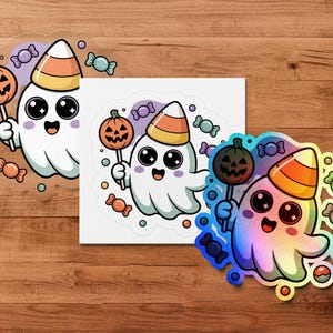 Cute Ghost PNG, Halloween Ghost Clipart, Candy Corn Ghost, Pumpkin ...