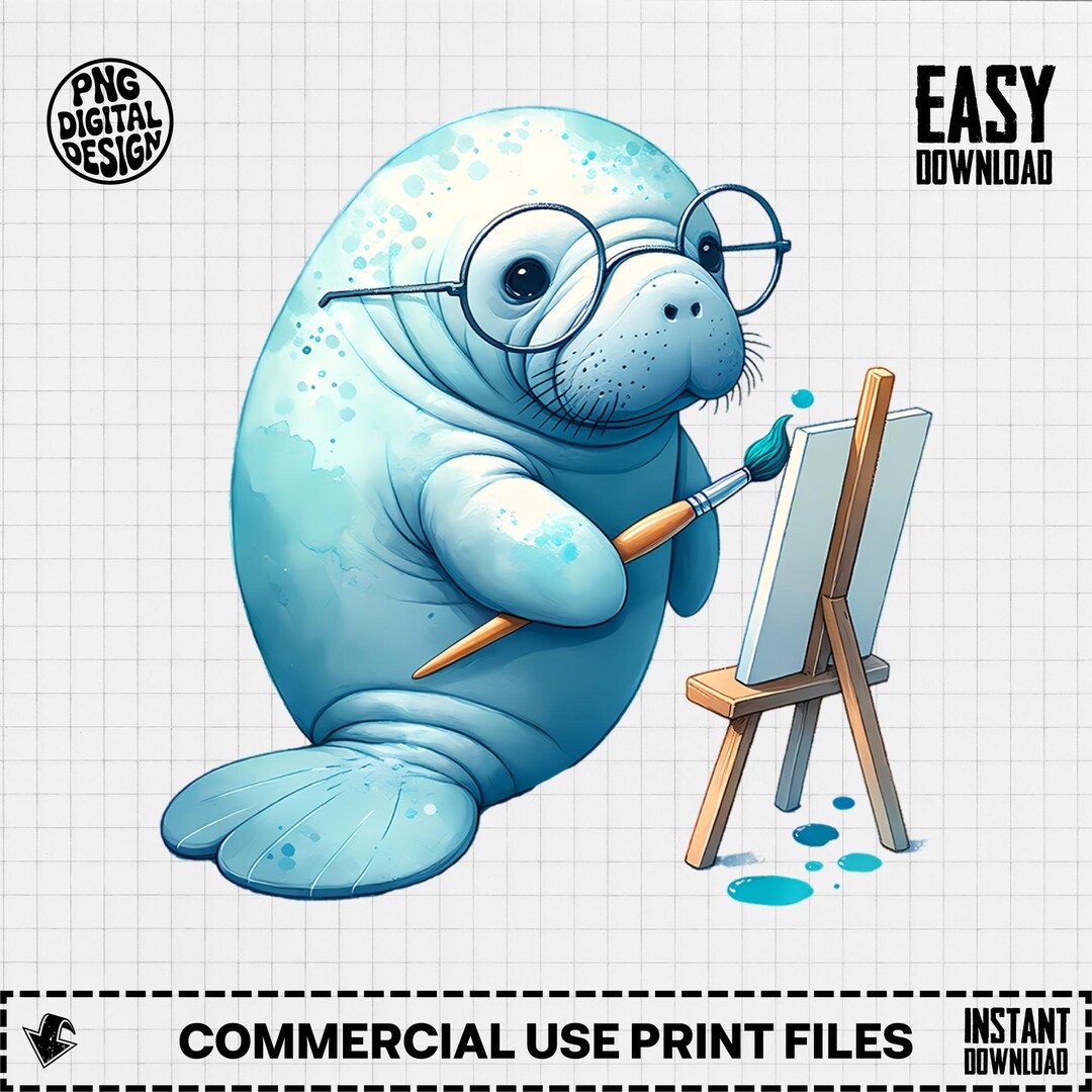 Manatee Png, Manatee Clipart, Artist Manatee, Cute Sea Cow, Sea Animal ...