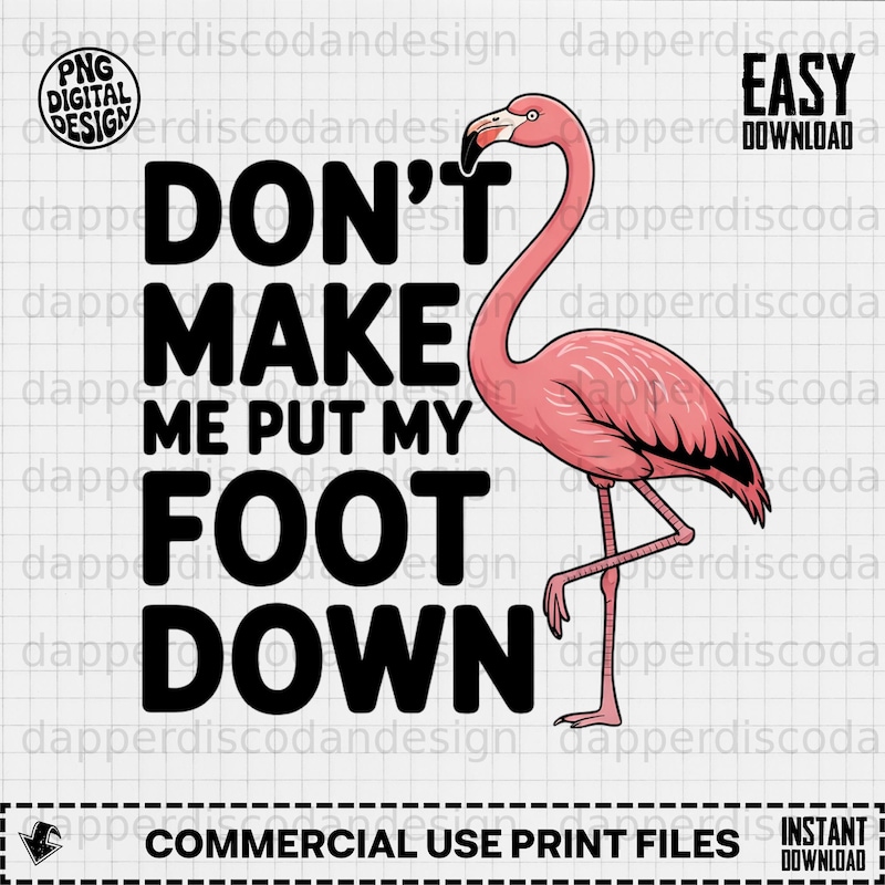 Flamingo feet print - Etsy.de