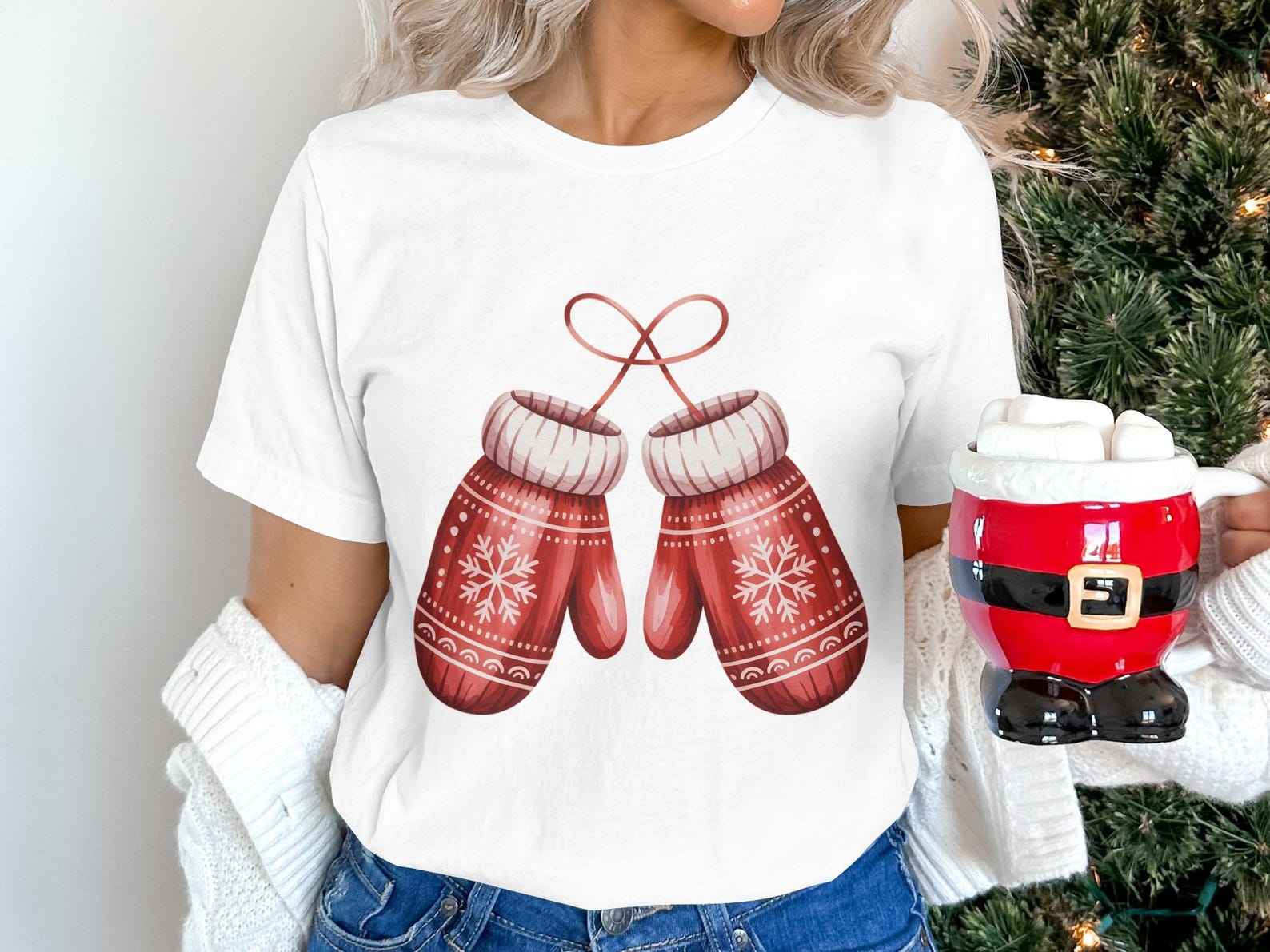 Winter Mittens PNG, Watercolor Mittens Clipart, Christmas Mittens Png ...