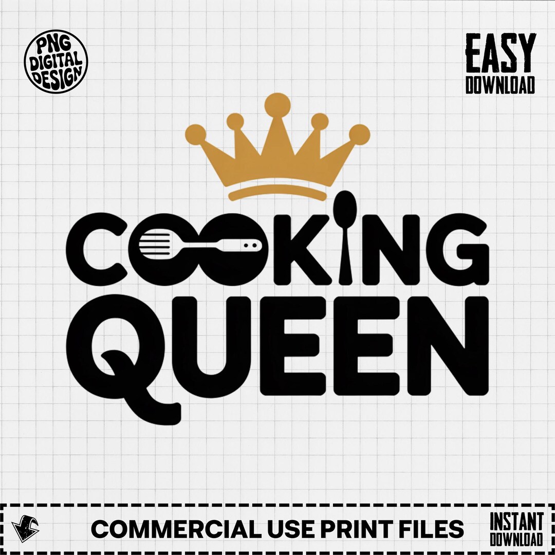 Cooking Queen PNG, Chef Queen Clipart, Foodie Queen Png, Kitchen Png ...