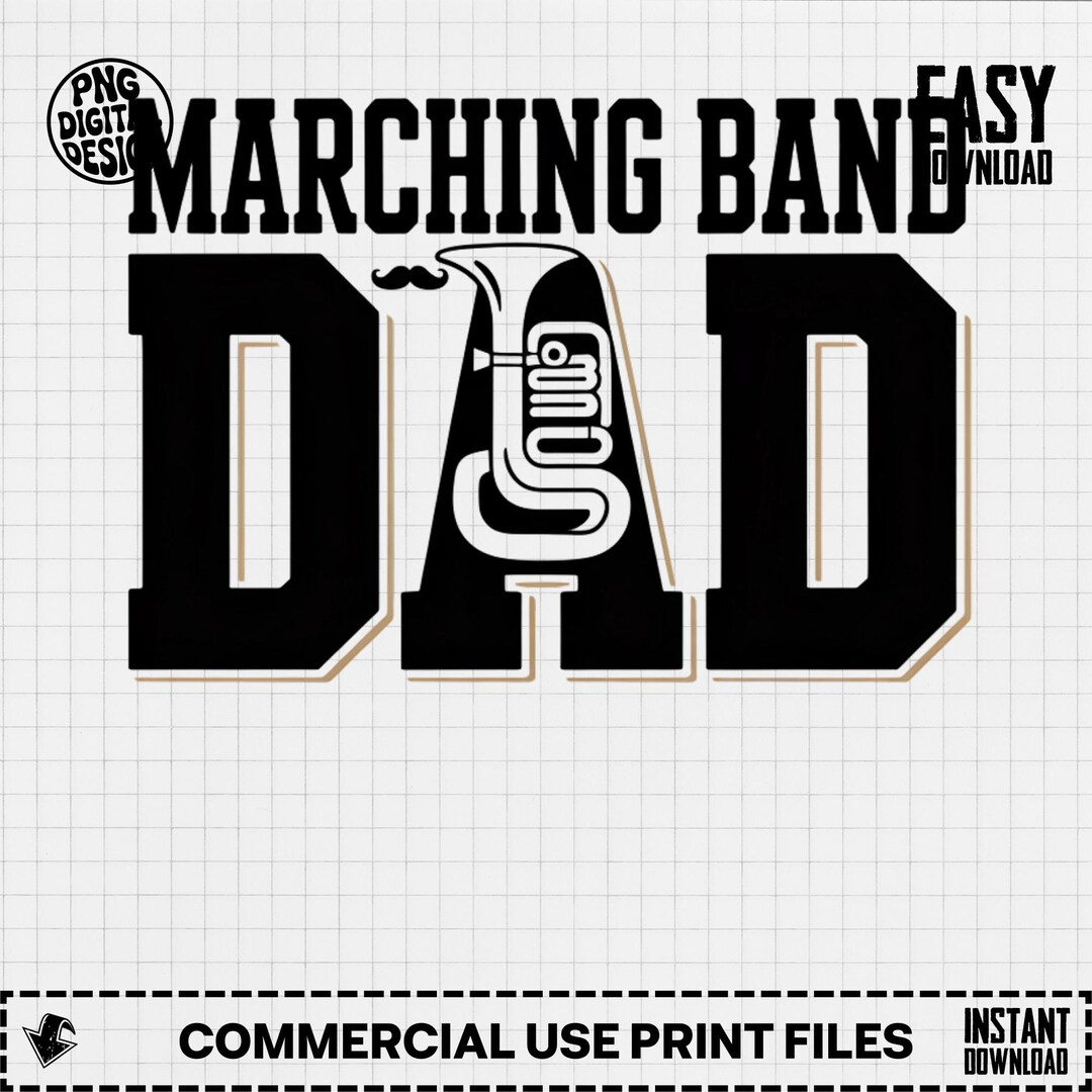 Marching Band Dad PNG, Band Dad Clipart, Funny Dad Png, Band Parent Png ...