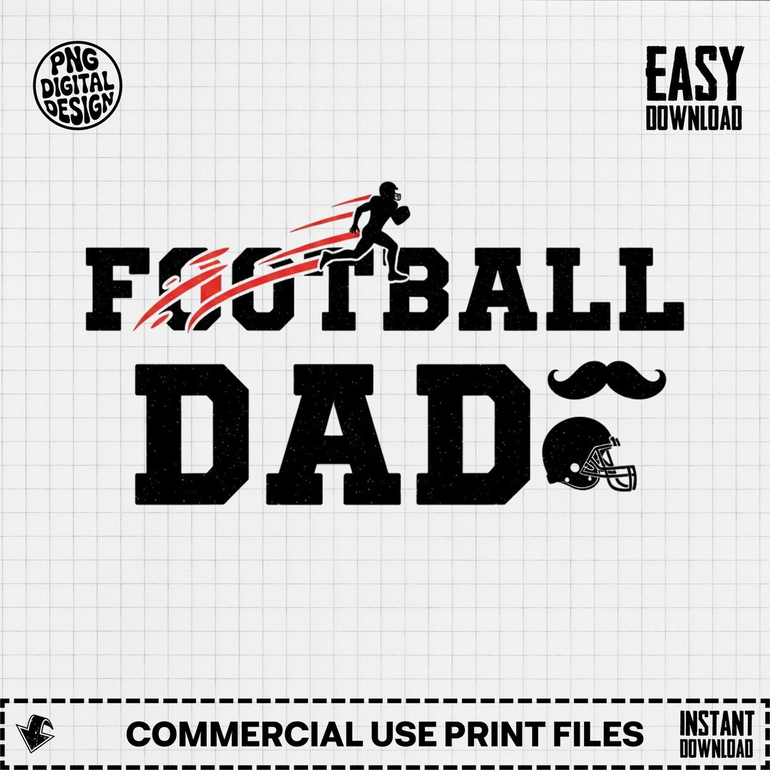 Football Dad Png, Dad Clipart, Football Png, Helmet Png, Mustache Png ...