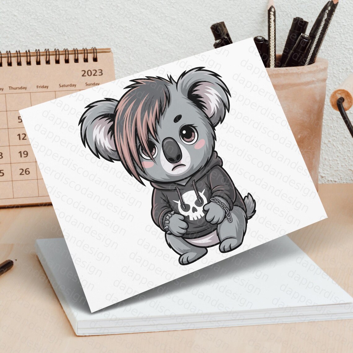 Emo Animal Clipart Bundle - 12 Pngs - Punk Animals in Skull Hoodies ...