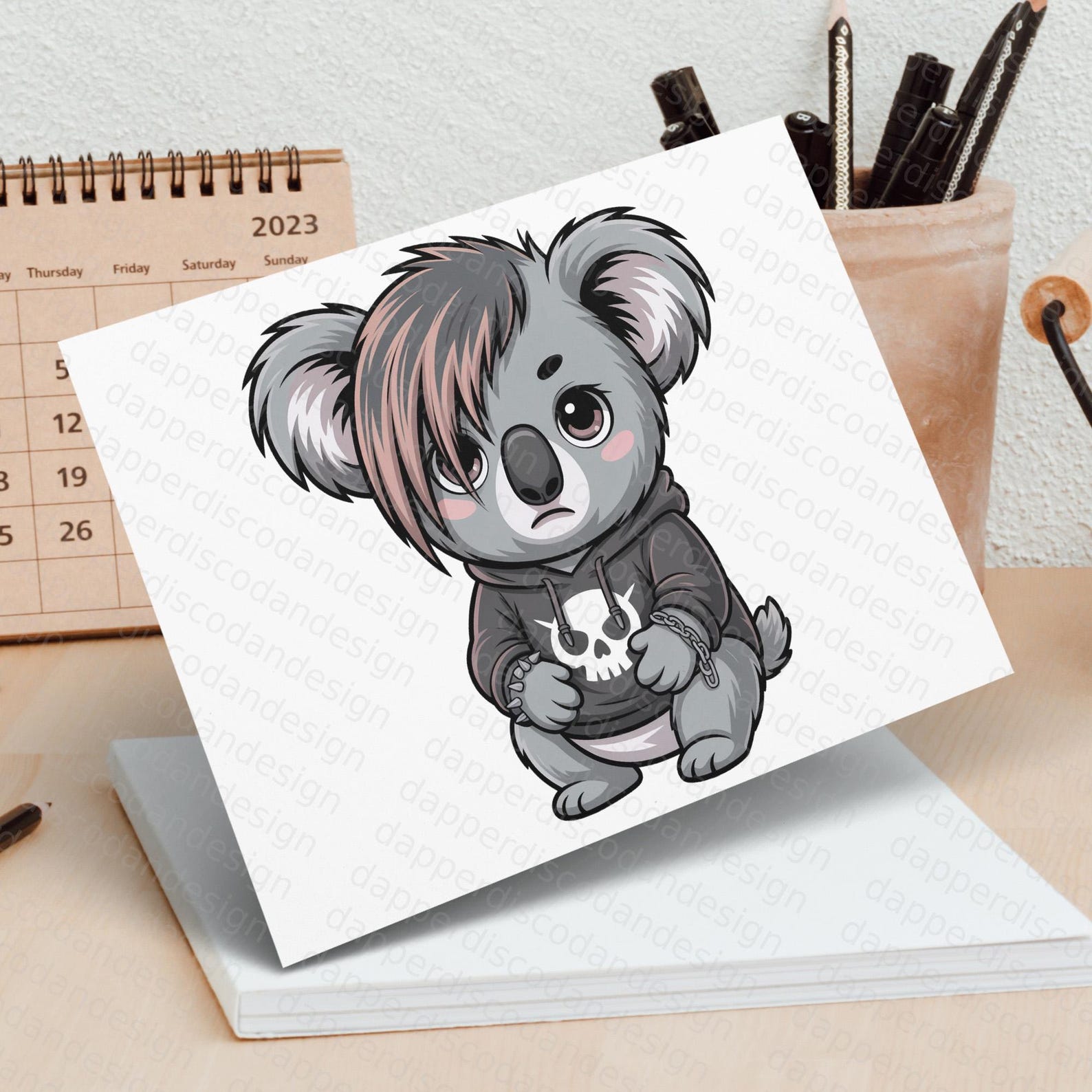 Emo Animal Clipart Bundle - 12 Pngs - Punk Animals in Skull Hoodies ...