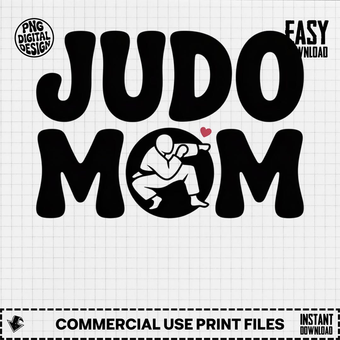 Judo Mom PNG, Judo Design, Mom Clipart, Fighter Png, Heart Png ...