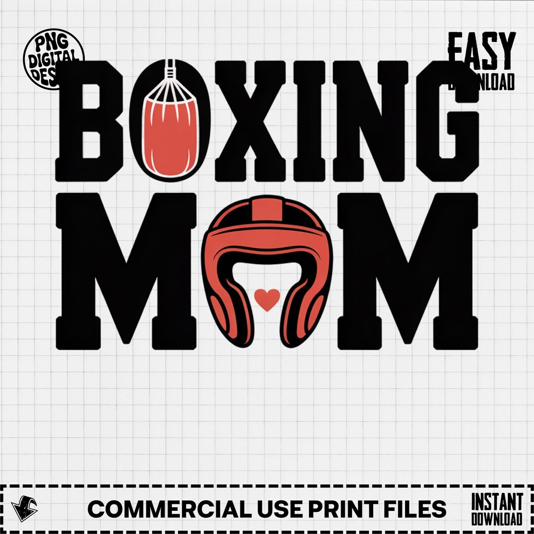 Boxing Mom PNG, Boxing Mom Clipart, Mom Png, Boxing Png, Boxing Helmet ...