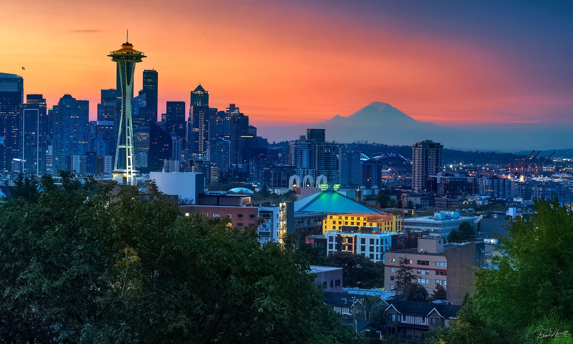 Seattle Skyline Sunrise