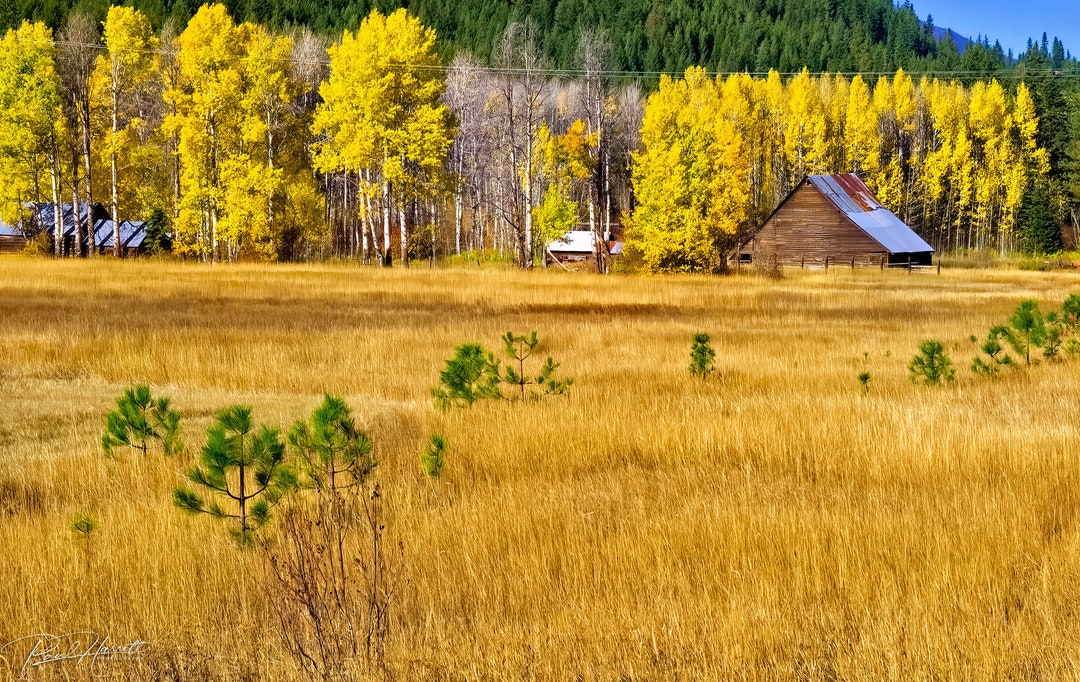 Rustic Barn Landscape Photography Tumwater Canyon Washington State Fine ...