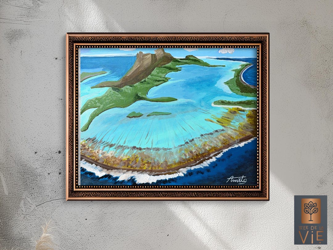 Bora Bora Art Bora Bora Painting Bora Bora Wall Art Bora Bora Art Print ...