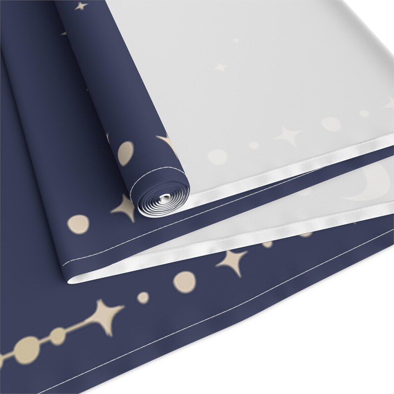 Celestial Stars Table Runner, Moon Phase Dinner Party Decor - Etsy